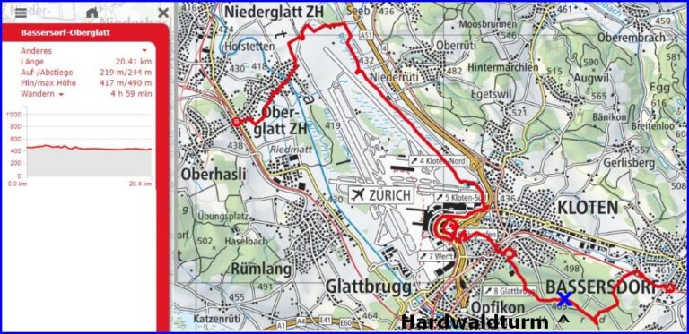 MITTWOCH: Zum neuen Hardwaldturm / Bassersdorf – Kloten – Oberglatt ...